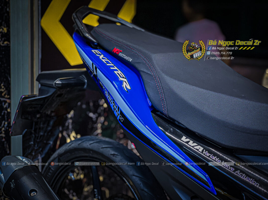 TEM DÁN XE EXCITER 155 - THIẾT KẾ MALAYSIA XANH GP - Bá Ngọc Decal
