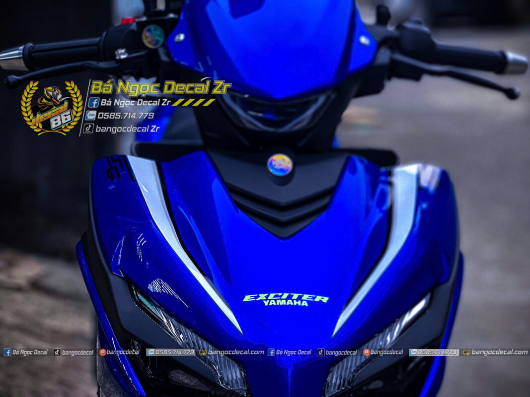 TEM DÁN XE EXCITER 155 – THIẾT KẾ MALAYSIA XANH GP - Bá Ngọc Decal